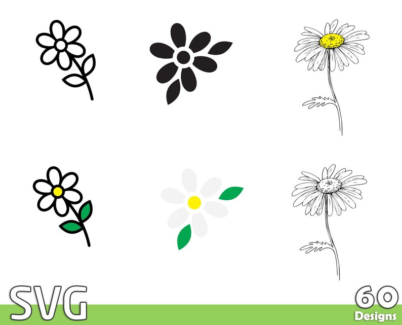 Daisy SVG , Flower Svg , Floral Svg , Nursery Name , Wildflower Svg ...
