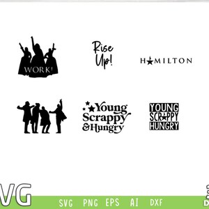 Hamilton SVG , Instant Download , Hamilton Bundle ,silhouette Files ...