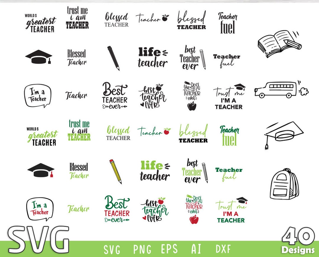 Best Teacher SVG , Teacher Svg , Teacher Appreciation Teacher Shirt Svg ...