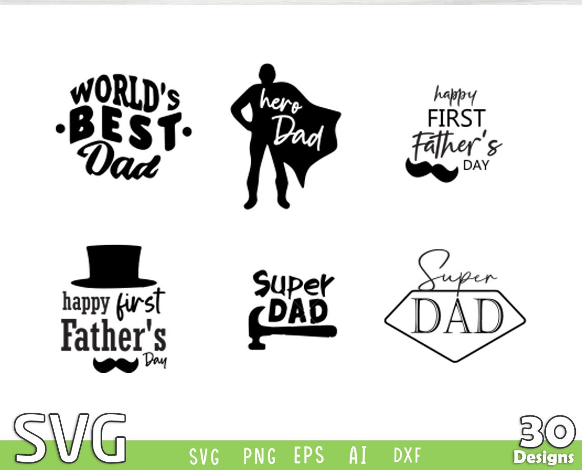 Dad SVG Fathers Day Svg Family Svg Grandpa Svg Fathers - Etsy