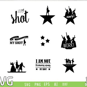Hamilton SVG , Instant Download , Hamilton Bundle ,silhouette Files ...