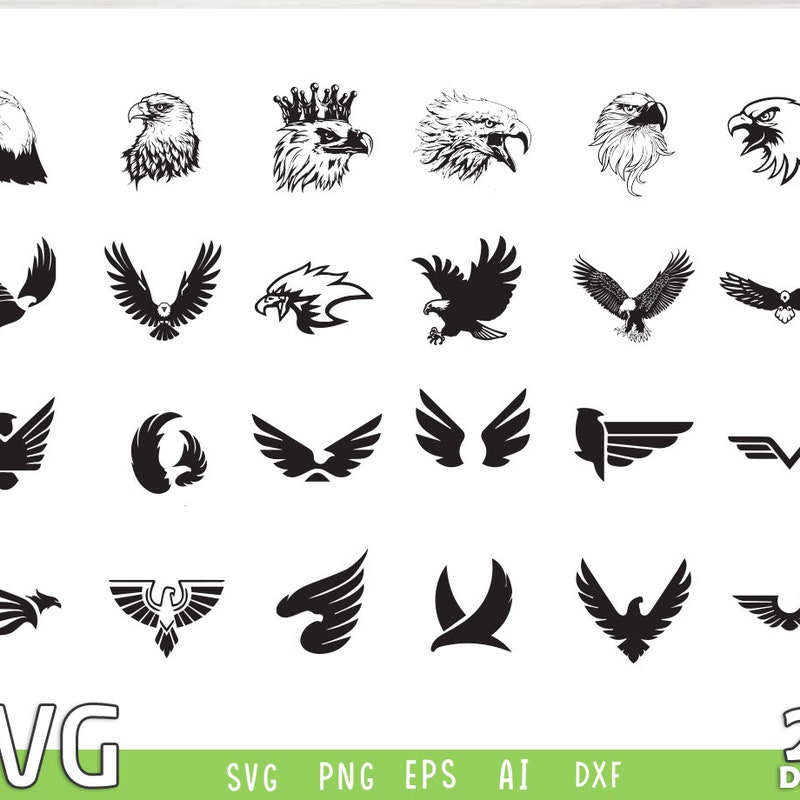 Eagle Mascot Svg - Etsy