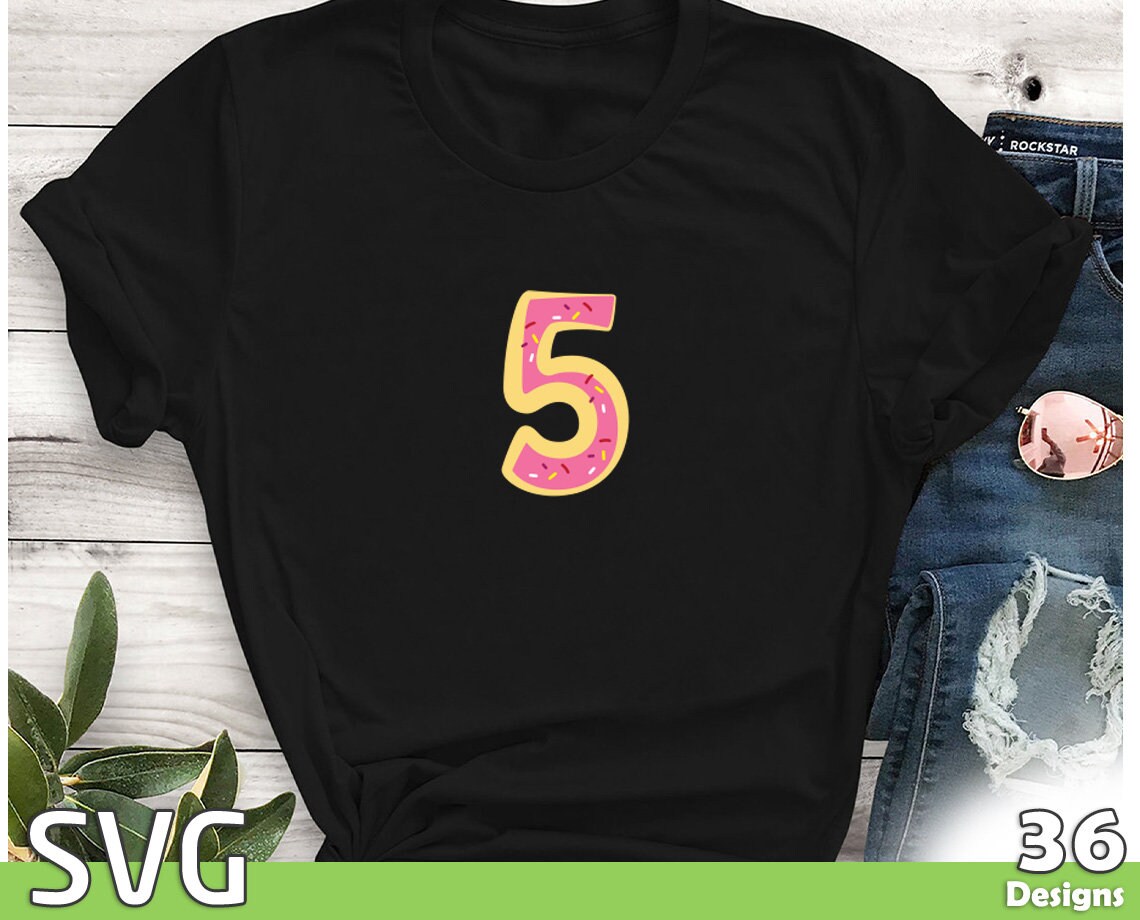 Donut Numbers SVG Donut Alphabet Donut Birthday Donut - Etsy
