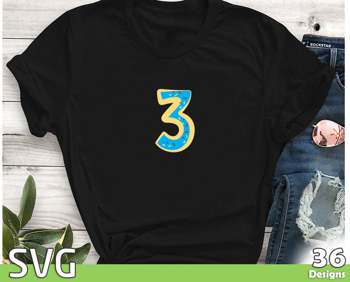 Donut Numbers SVG Donut Alphabet Donut Birthday Donut - Etsy