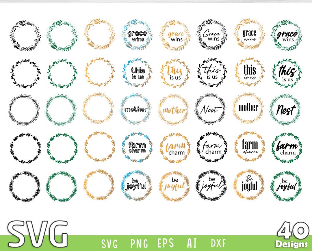 Rustic Wreath SVG , Baby Shower , Rustic , Instant Download , Cricut ...