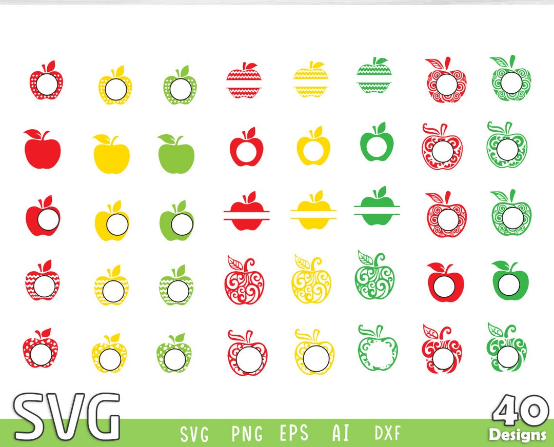 Apple Monogram SVG , Teacher Appreciation , Glass Can Svg , Beer Can ...