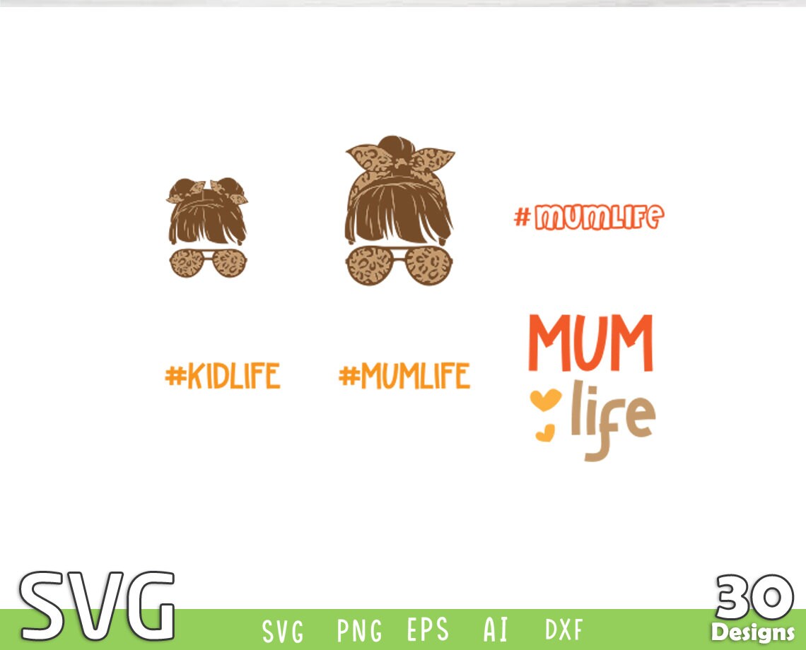 Mum Life SVG , Svg Files for Cricut , Black Woman Svg , Mom Life Svg ...