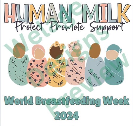 2024 World Breastfeeding Week DTF Transfer File - Etsy
