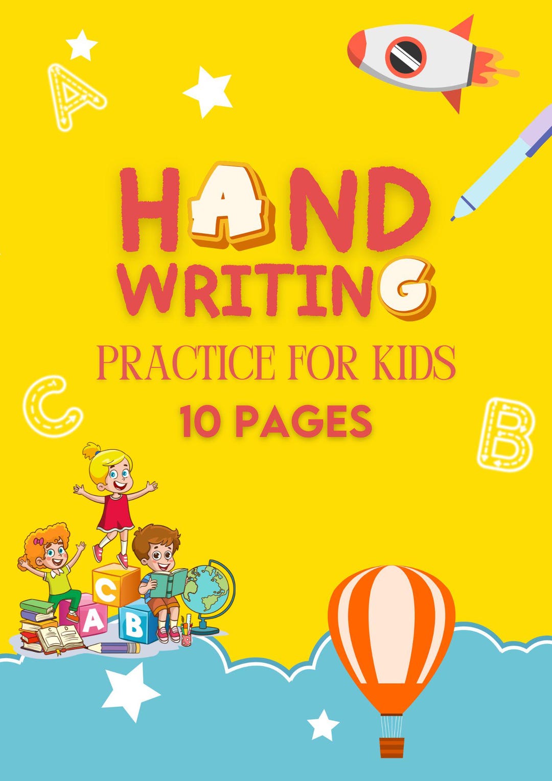 Handwriting Tracing Worksheets for Kids - Alphabet & Numbers Practice ...