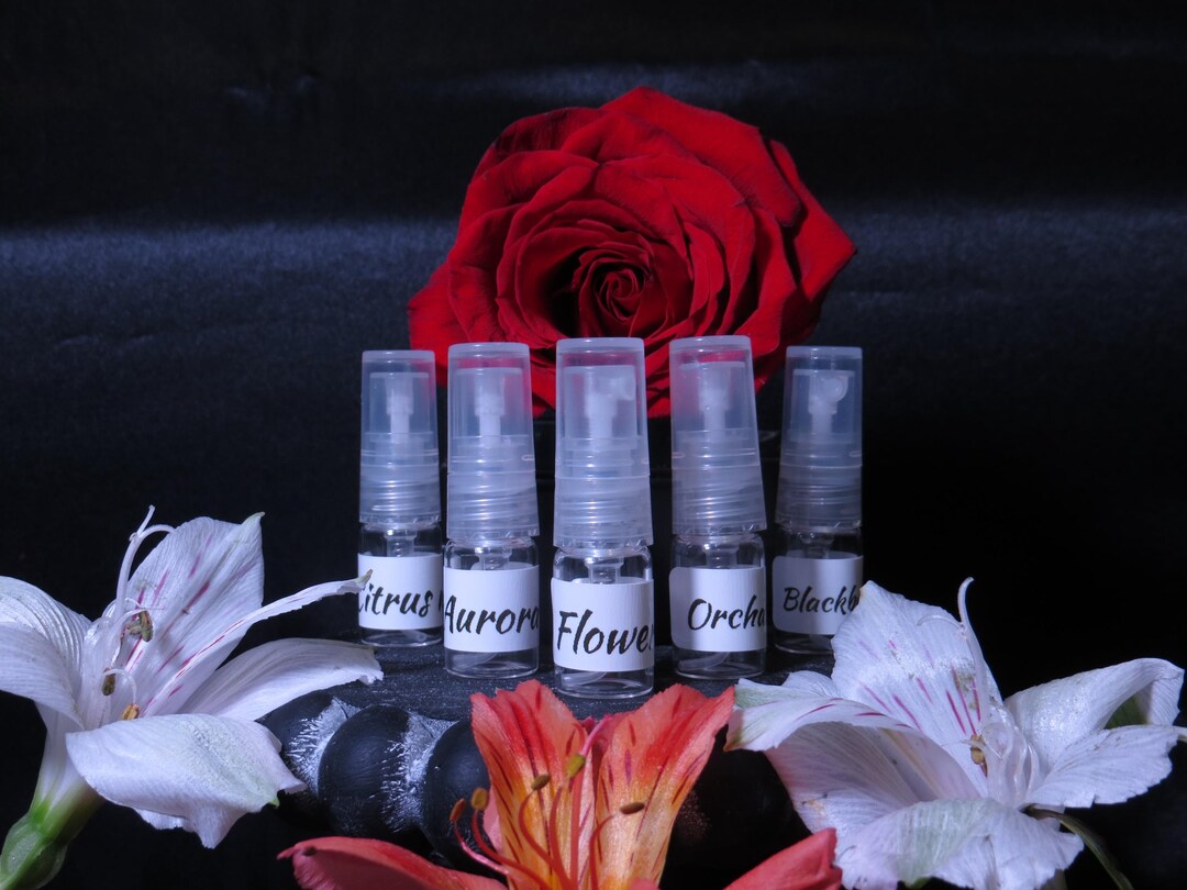 Faire Flora - Perfume Sample Set of 5 Fragrances in 2ml Spray Bottles ...