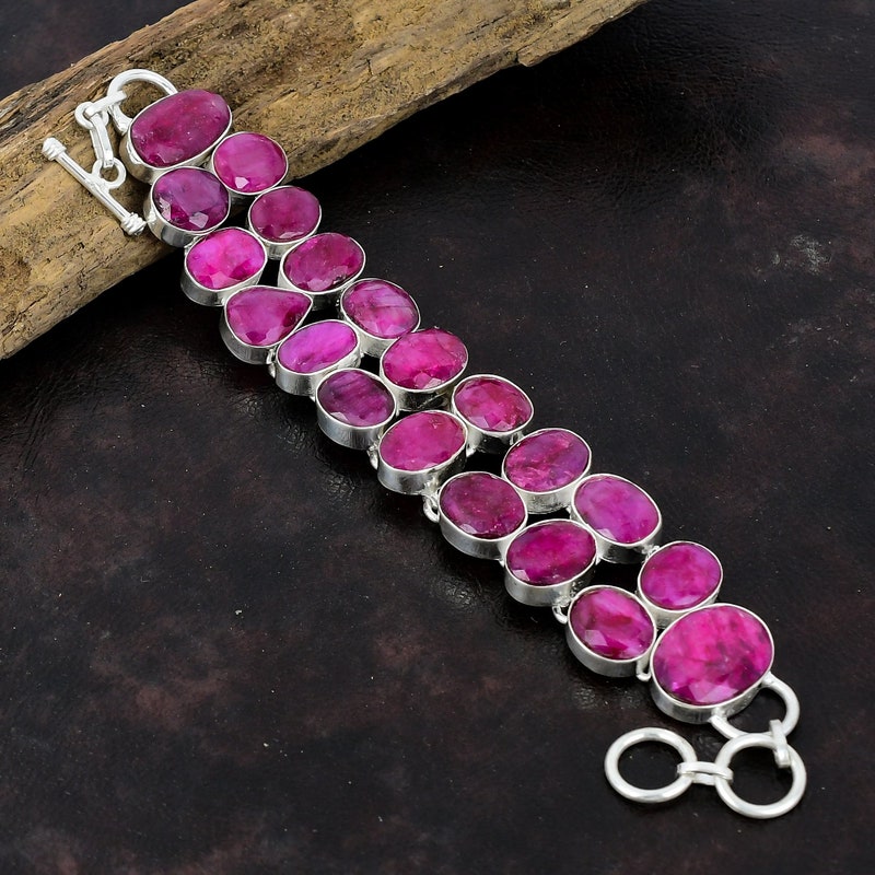 Ruby Bracelet - Etsy