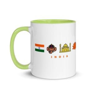 India Mug: Ganesha, Taj Mahal - Lotus - Etsy