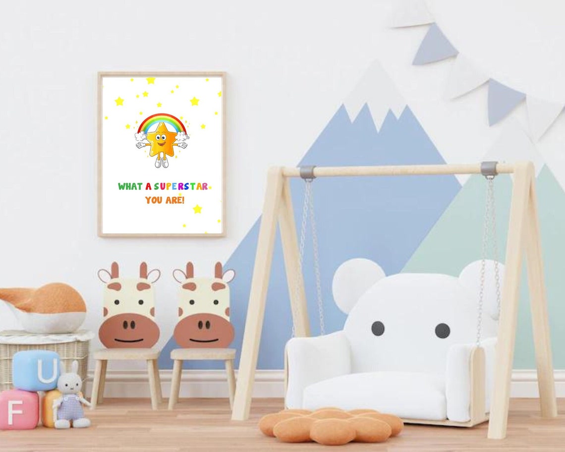What a Superstar You Are, Motivational Words, Nursery Decor, Girl Child ...
