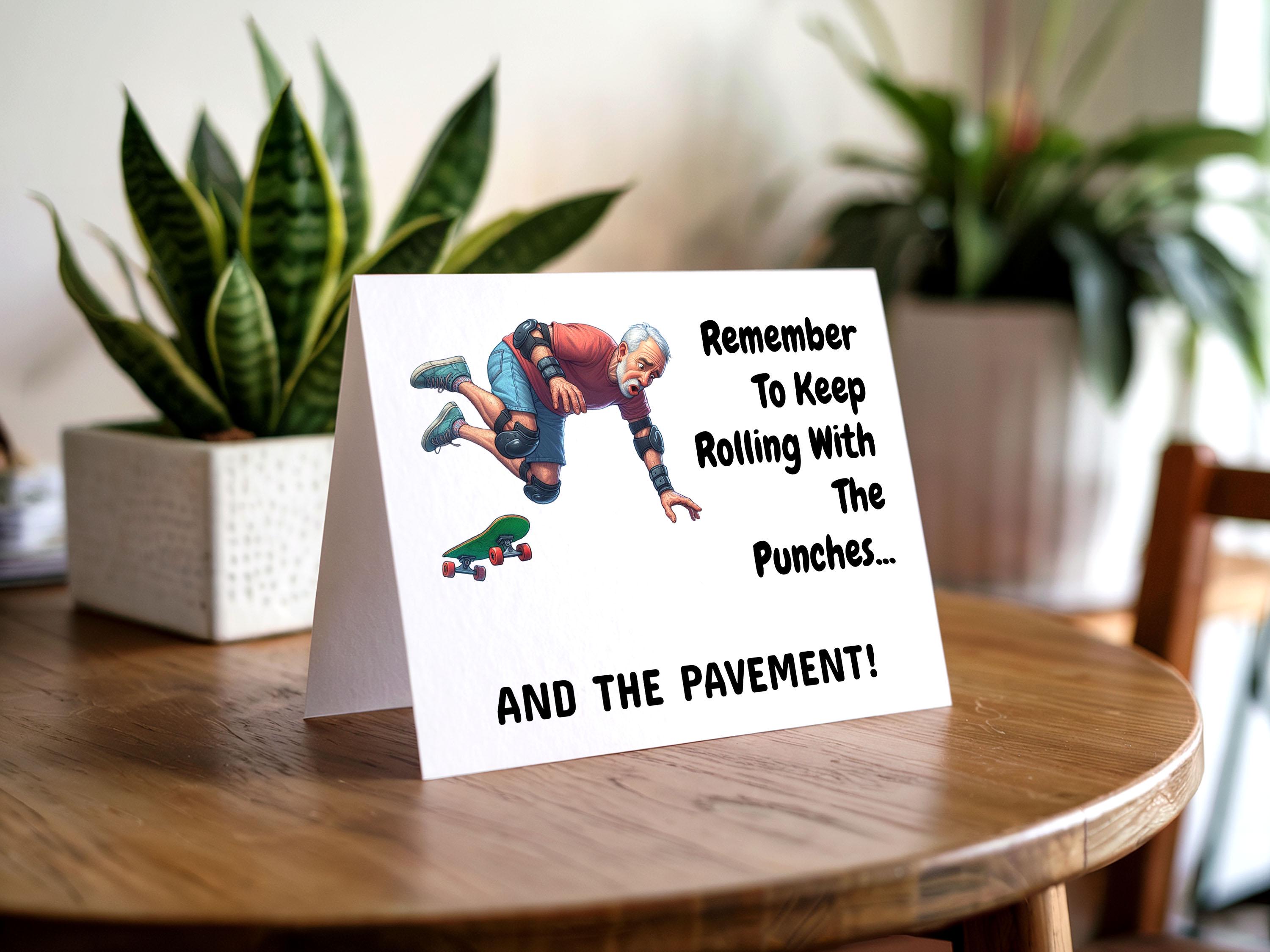 Snarky Birthday Card for Men / Funny Retirement Card / Rolling With the ...