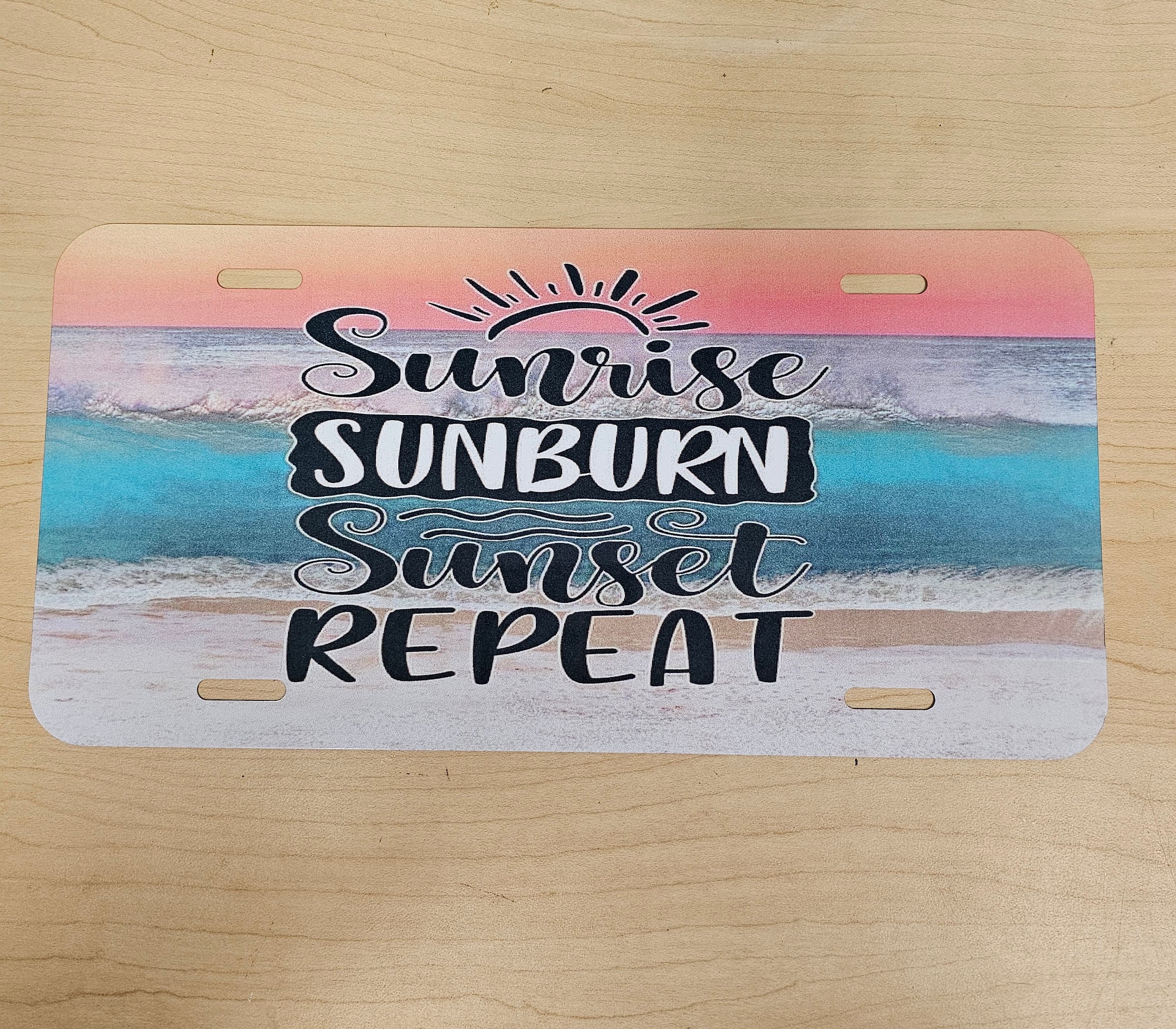 Beachy Metal Vanity License Plates - Etsy