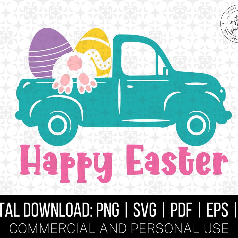 Easter Truck Svg - Etsy