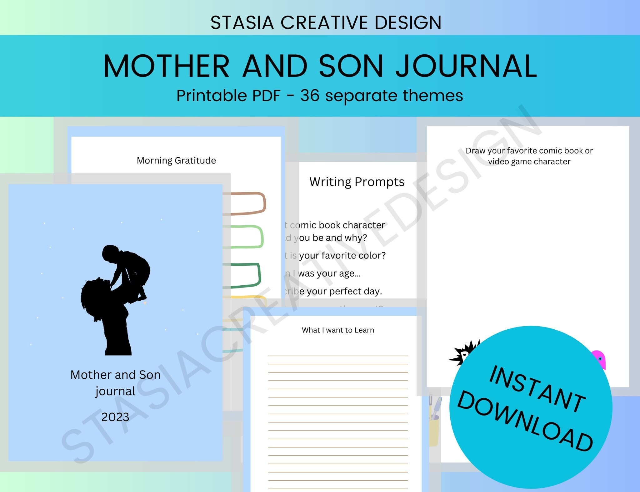 Mother and Son Journal, Parent-child Activity, Family Bonding, Creative ...