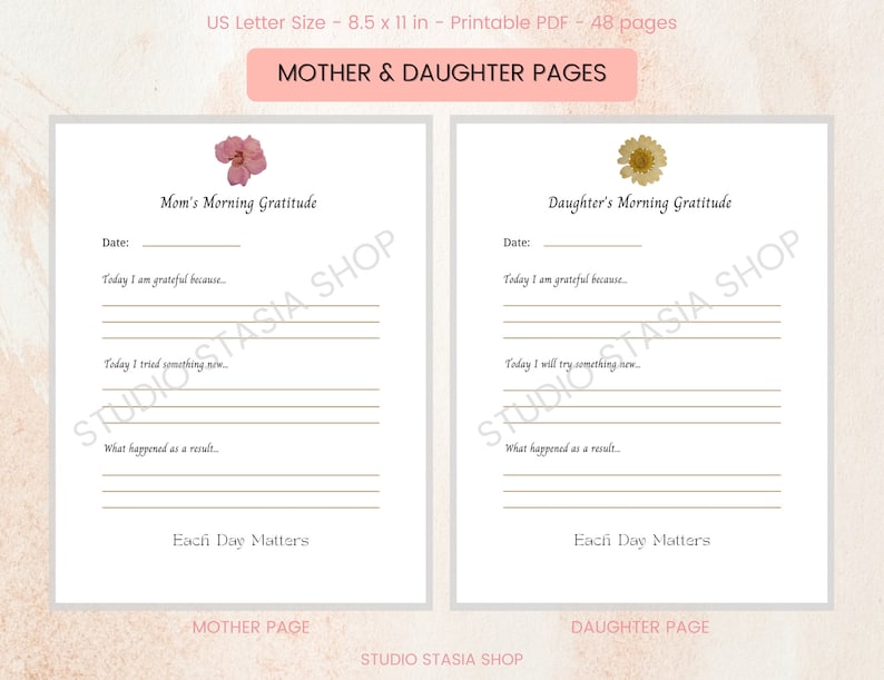 Mother and Daughter Journal, Parent-child Activity, Family Bonding ...