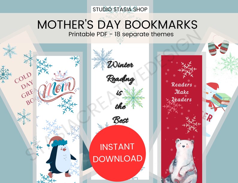 Printable Bookmarks for Mothers/ Moms 18 Inspirational Creative Designs ...