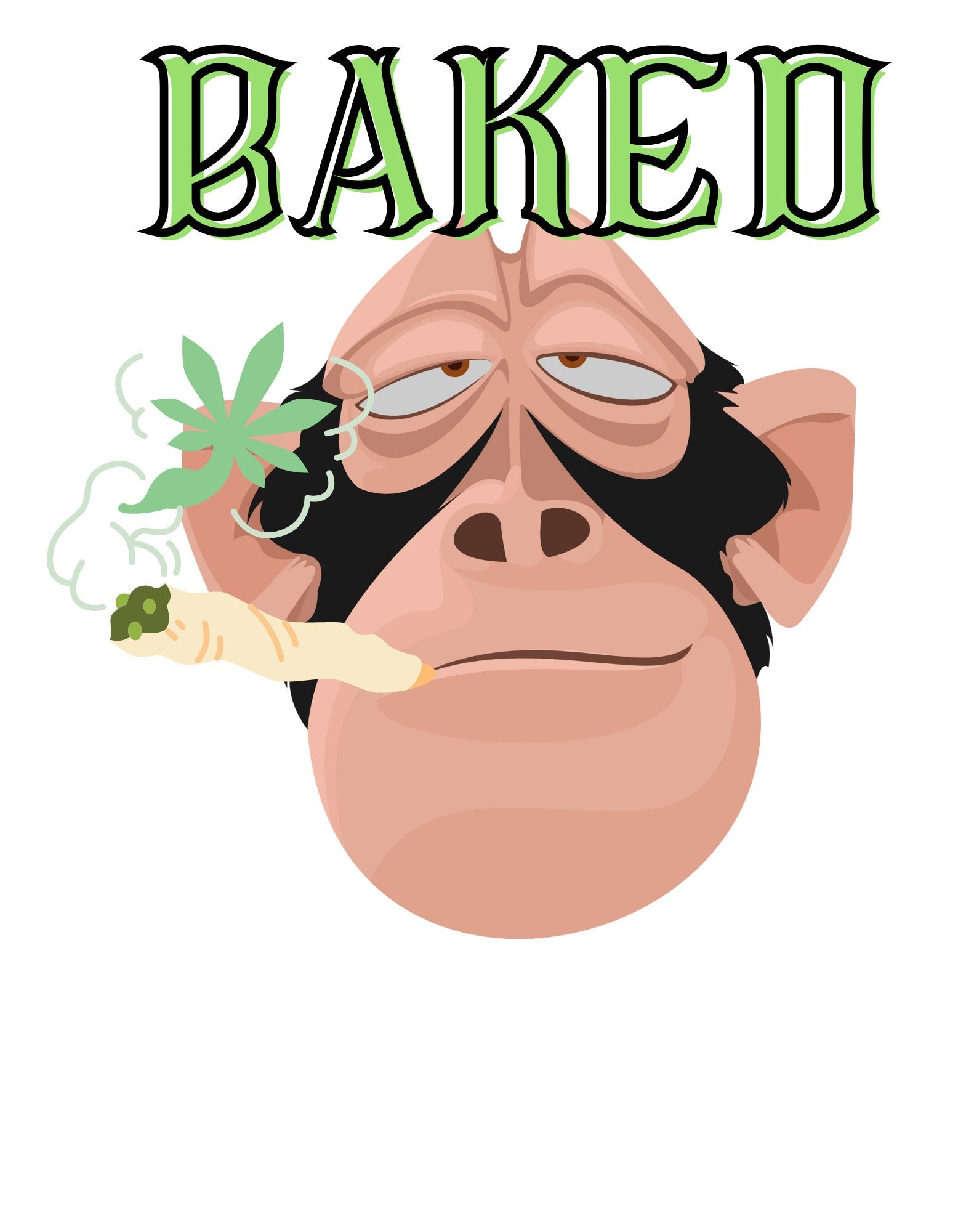 420 Monkey SVG - Etsy