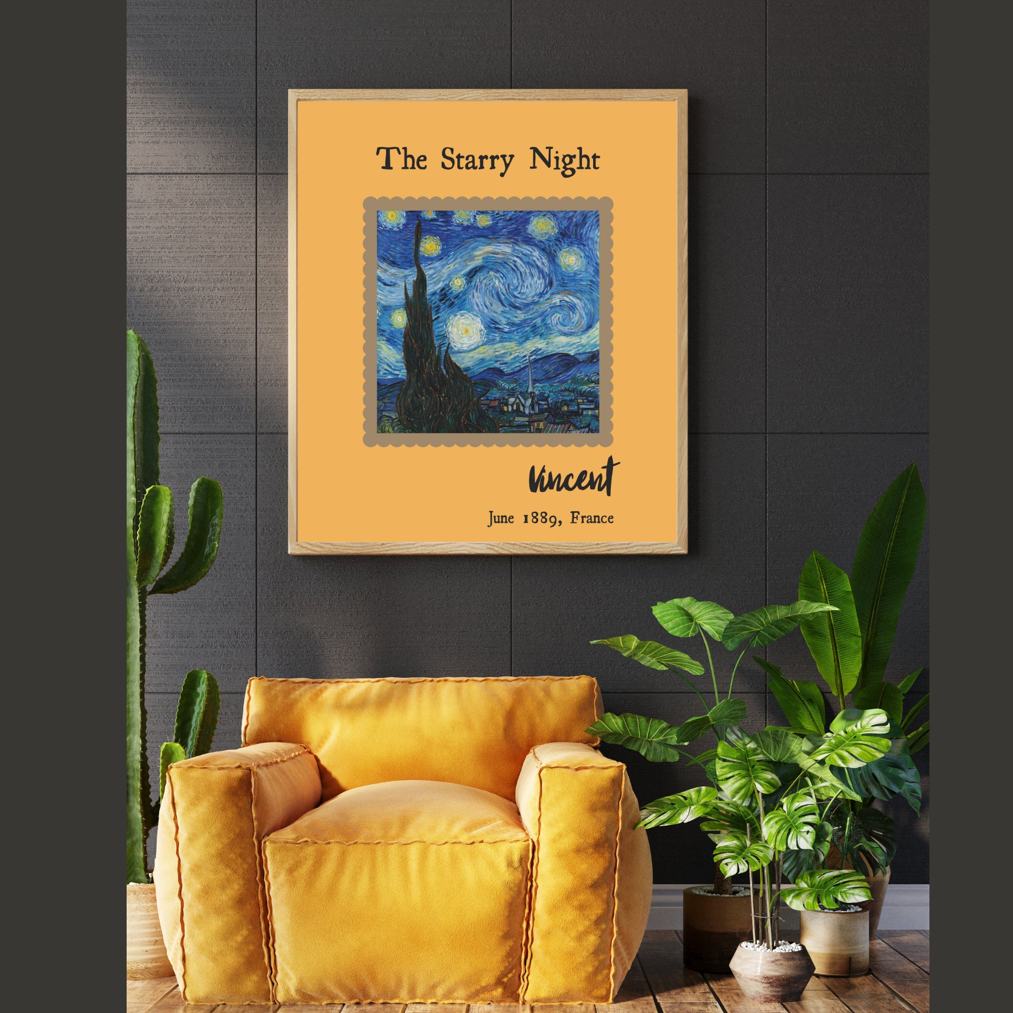 Starry Night Poster Van Gogh Poster Van Gogh Wall Art - Etsy