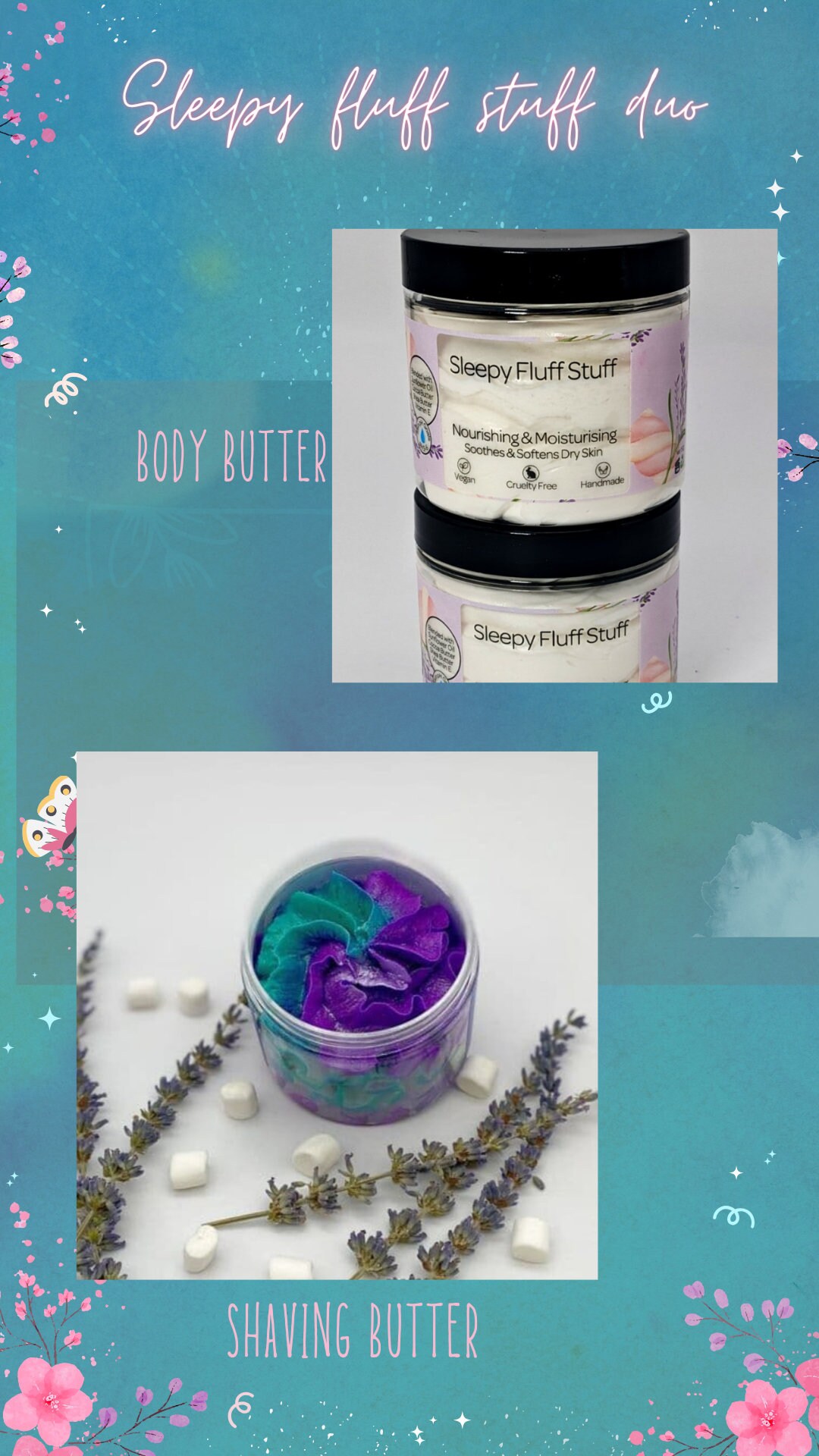 Sleepy Fluff Stuff Set Unicorn Sparkle Setshaving Butter - Etsy