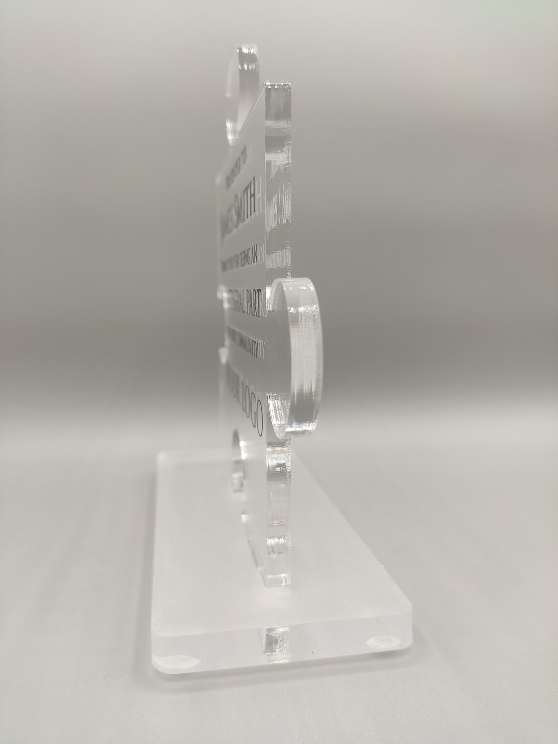 Personalized Acrylic Award – Puzzle Piece Shape – Perfect for ...