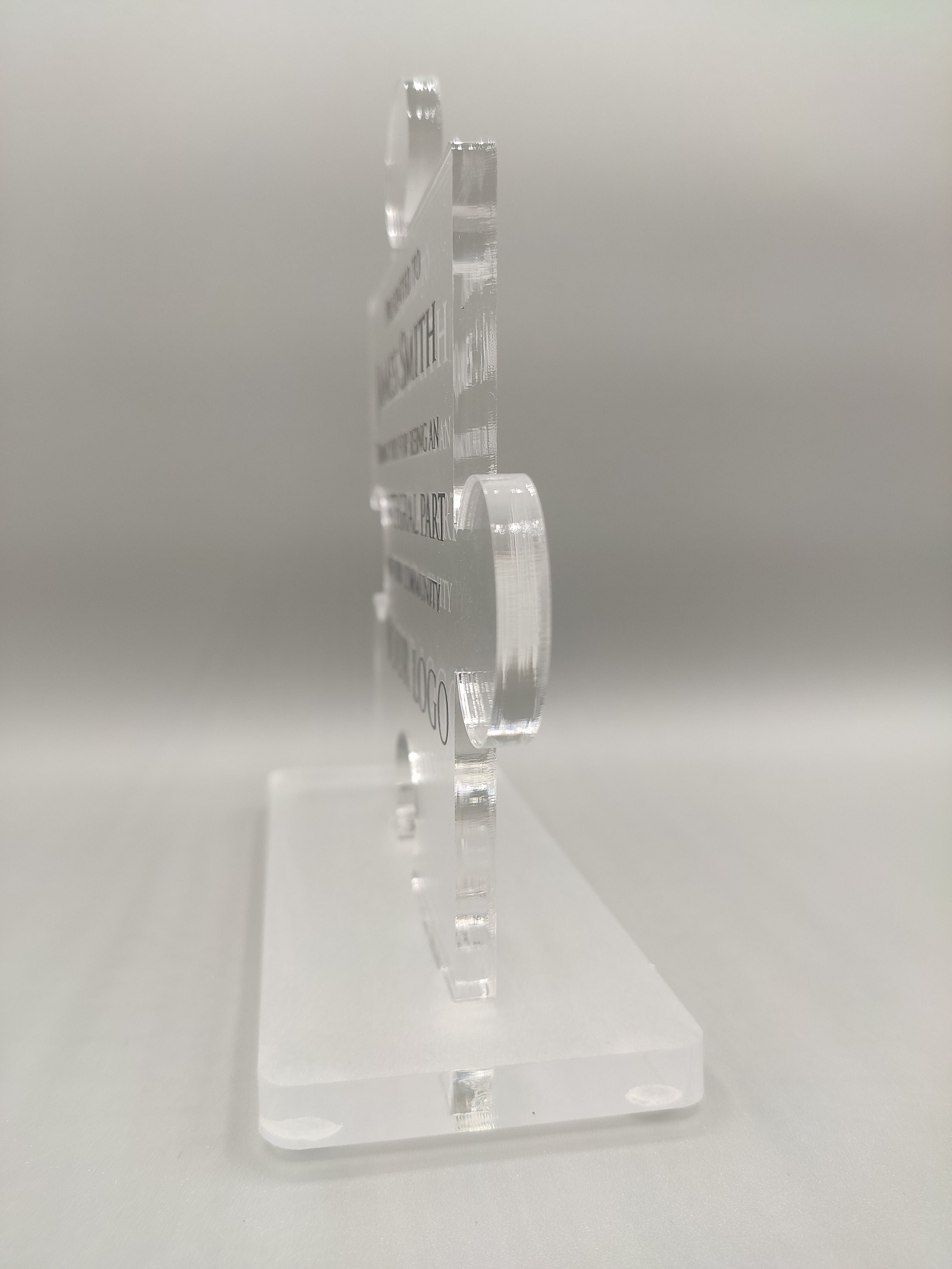 Personalized Acrylic Award – Puzzle Piece Shape – Perfect for ...