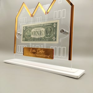 770 Rebbe Dollar Display - Personalized - Silver With Black Base - Etsy