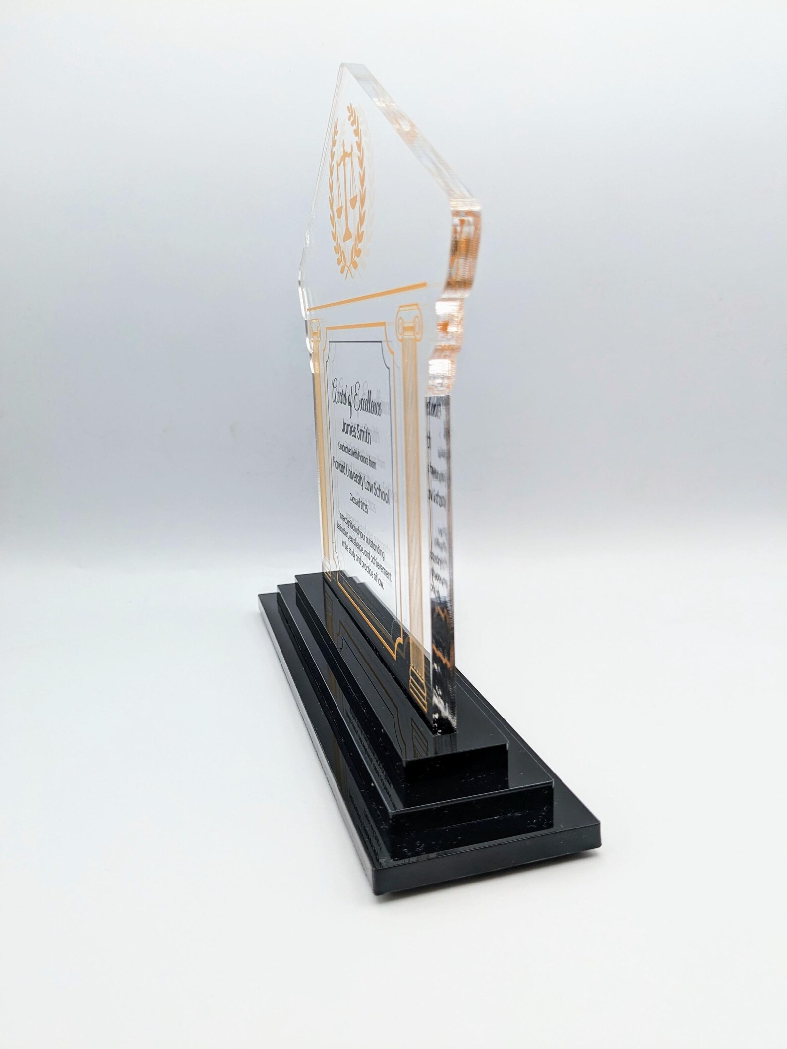 Personalized Law School Graduation Award – Scales of Justice Trophy ...
