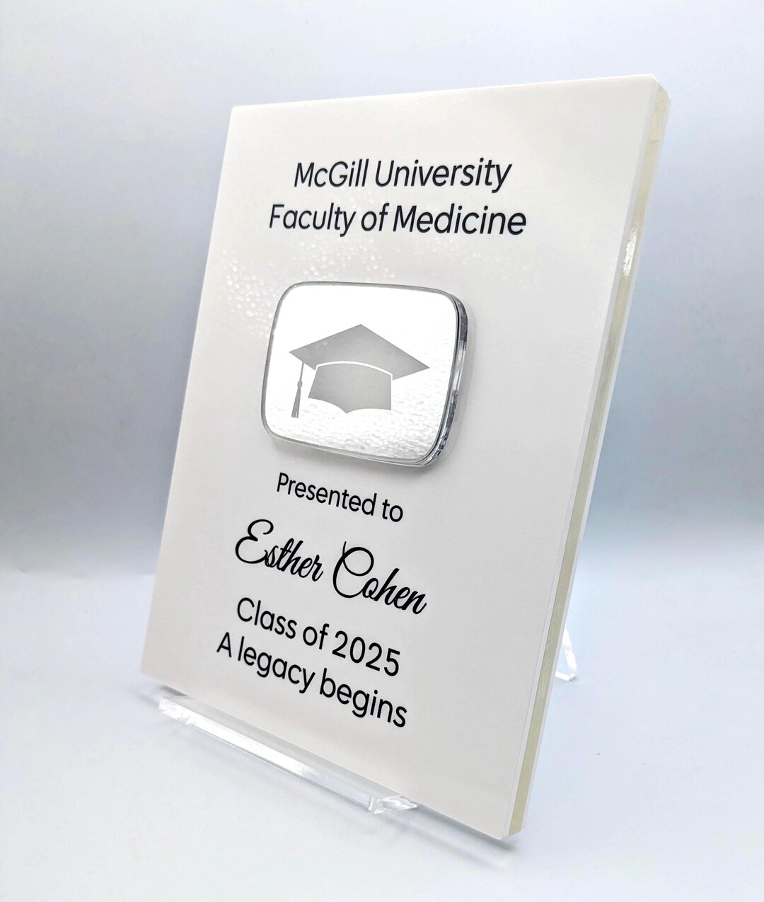 Personalized Graduation Plaque – Custom Acrylic Award | Graduation Gift ...