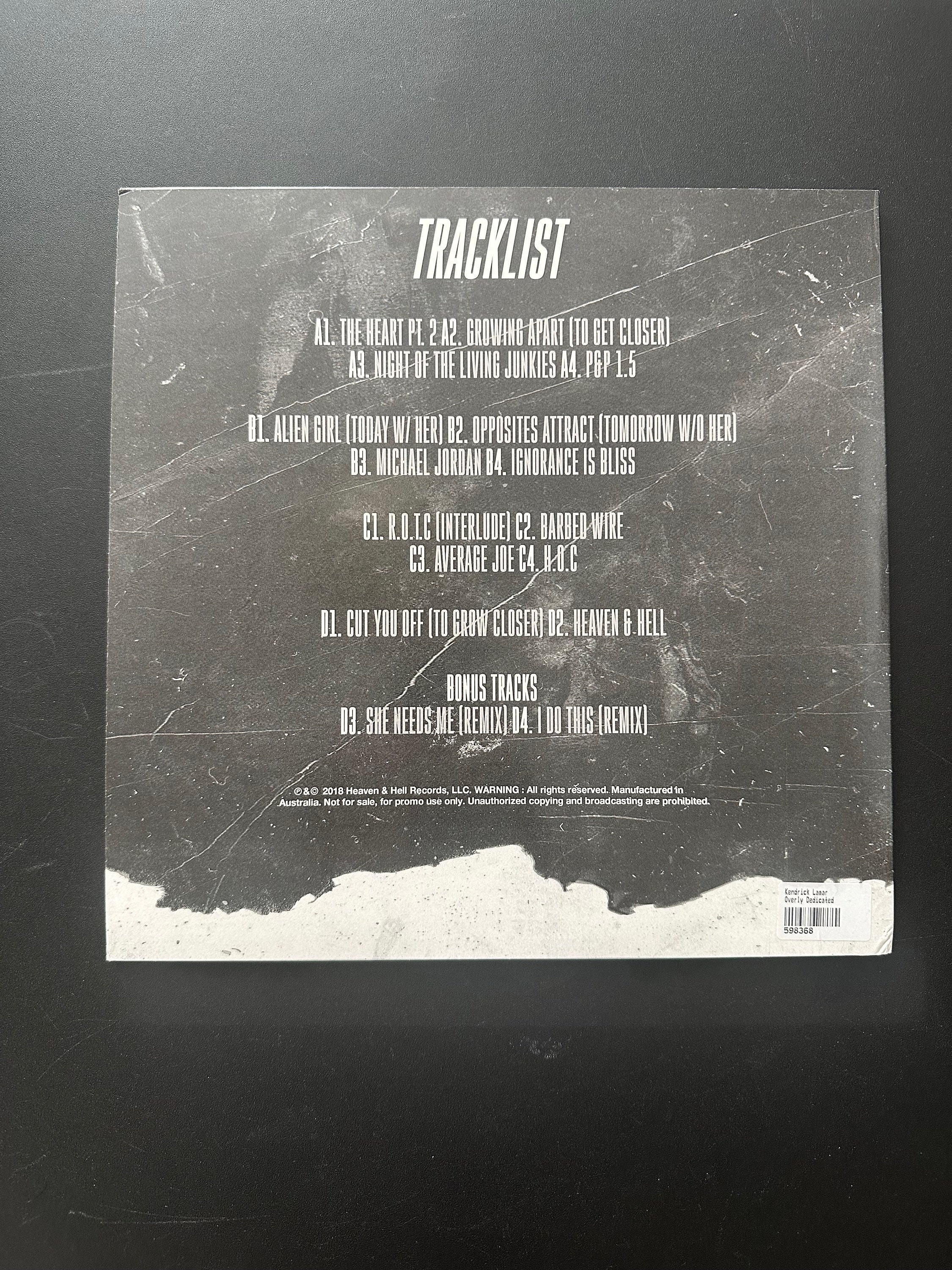 Kendrick Lamar Overly Dedicated Vinyl LP NEW - Etsy