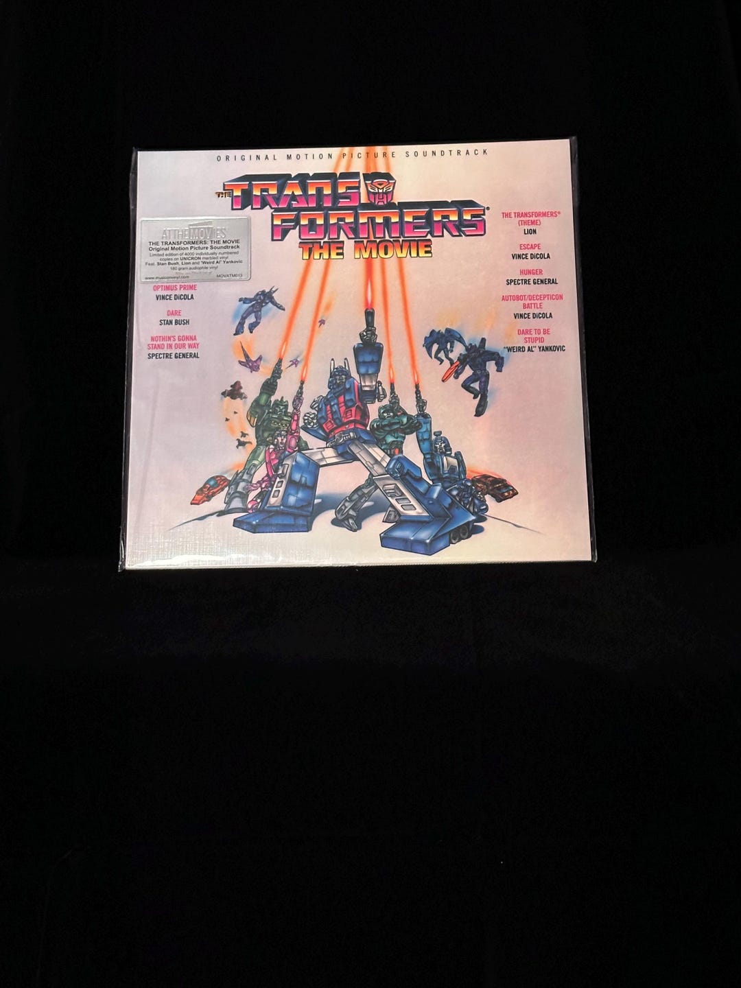 Transformers: the Movie (original Soundtrack) Gold Vinyl LP NEW! - Etsy