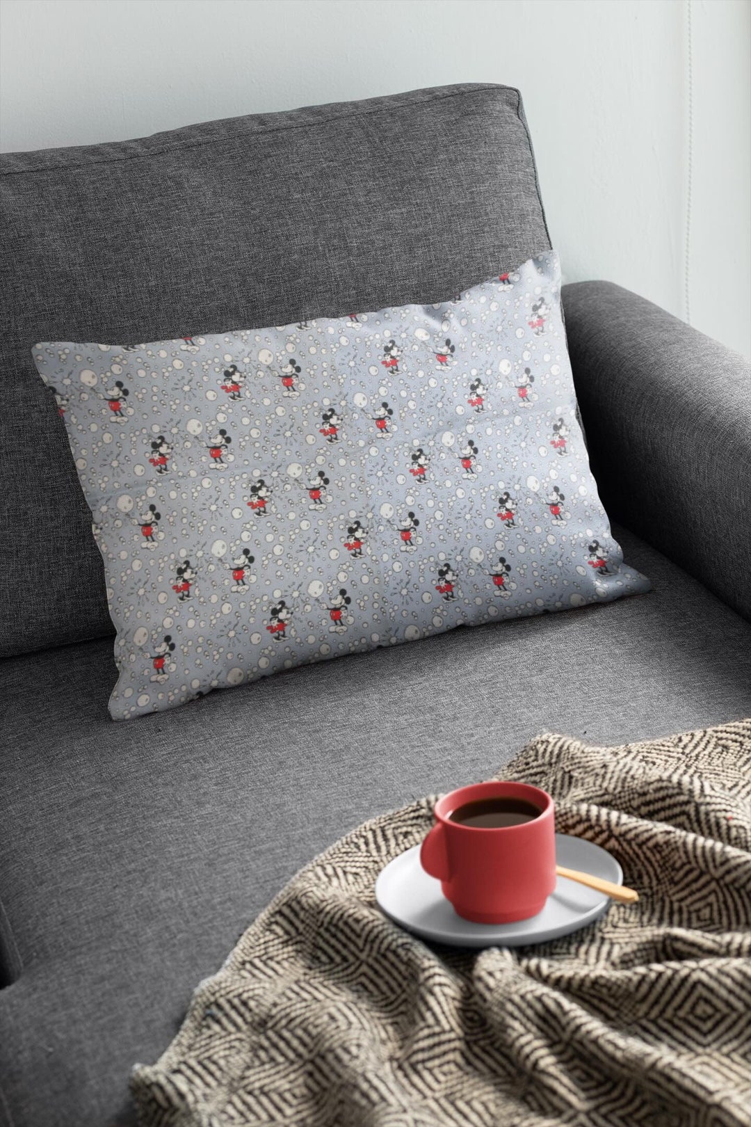 Disney Mickey Mouse Bubbles Stay in Place Pillow Case Set of 2 - Etsy