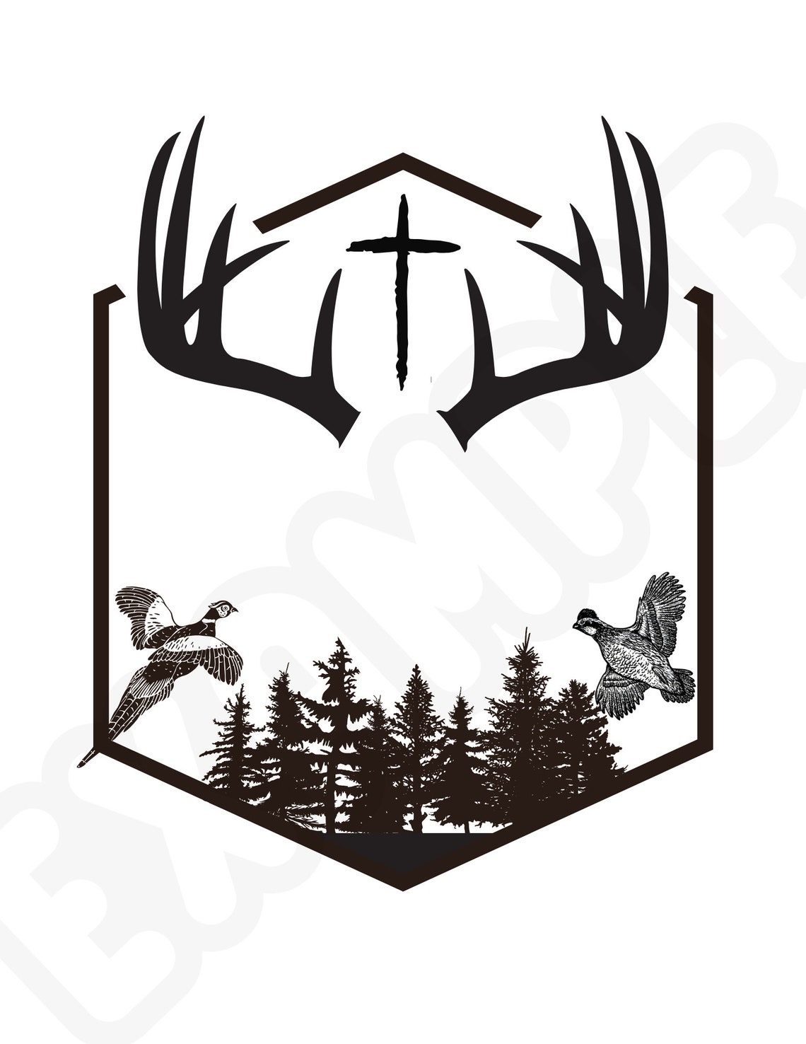 Hunting Logo Digital File - Etsy