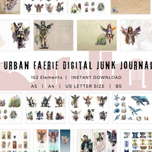 Urban Fairycore Fantasy Digital Download Junk Journal Grimoire Ephemera ...