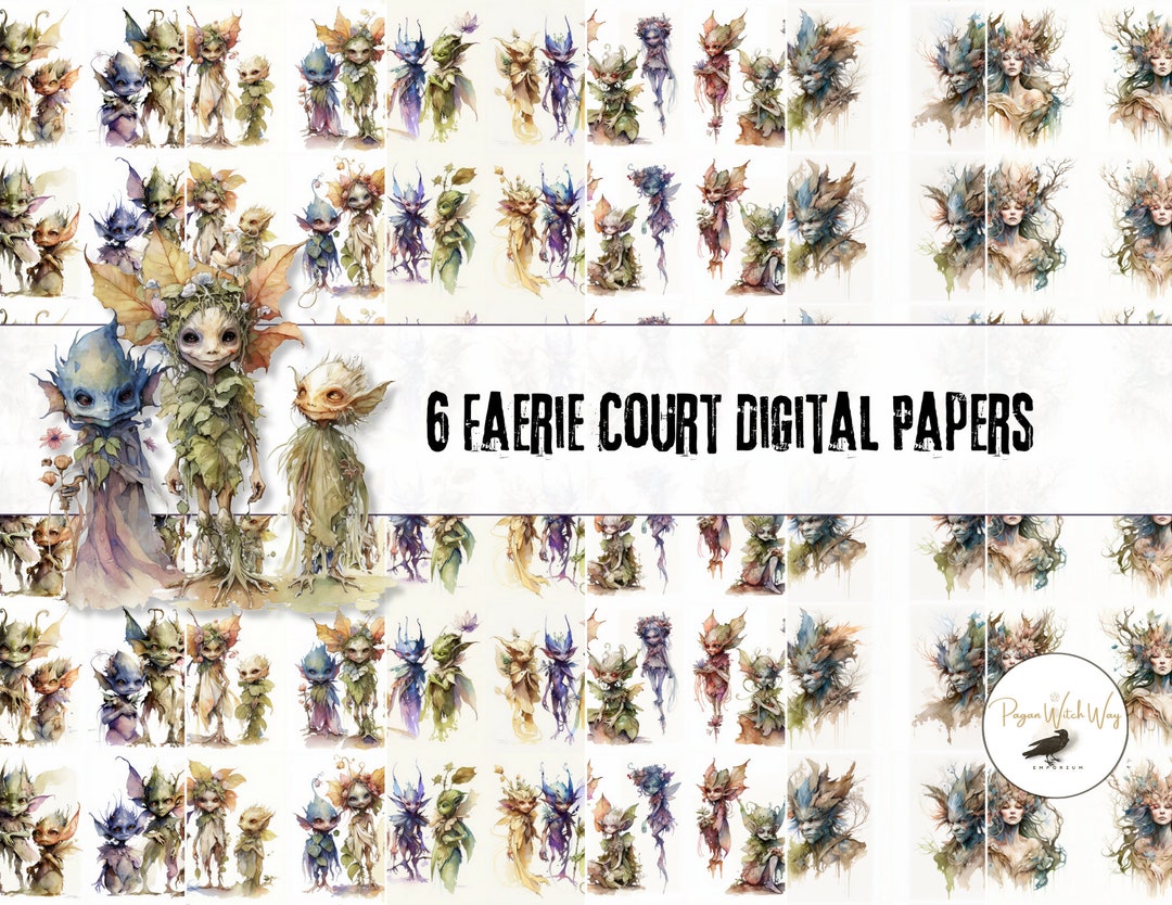 Fairycore Faerie Court Digital Paper Fairy Faerie Fae Digital Png ...