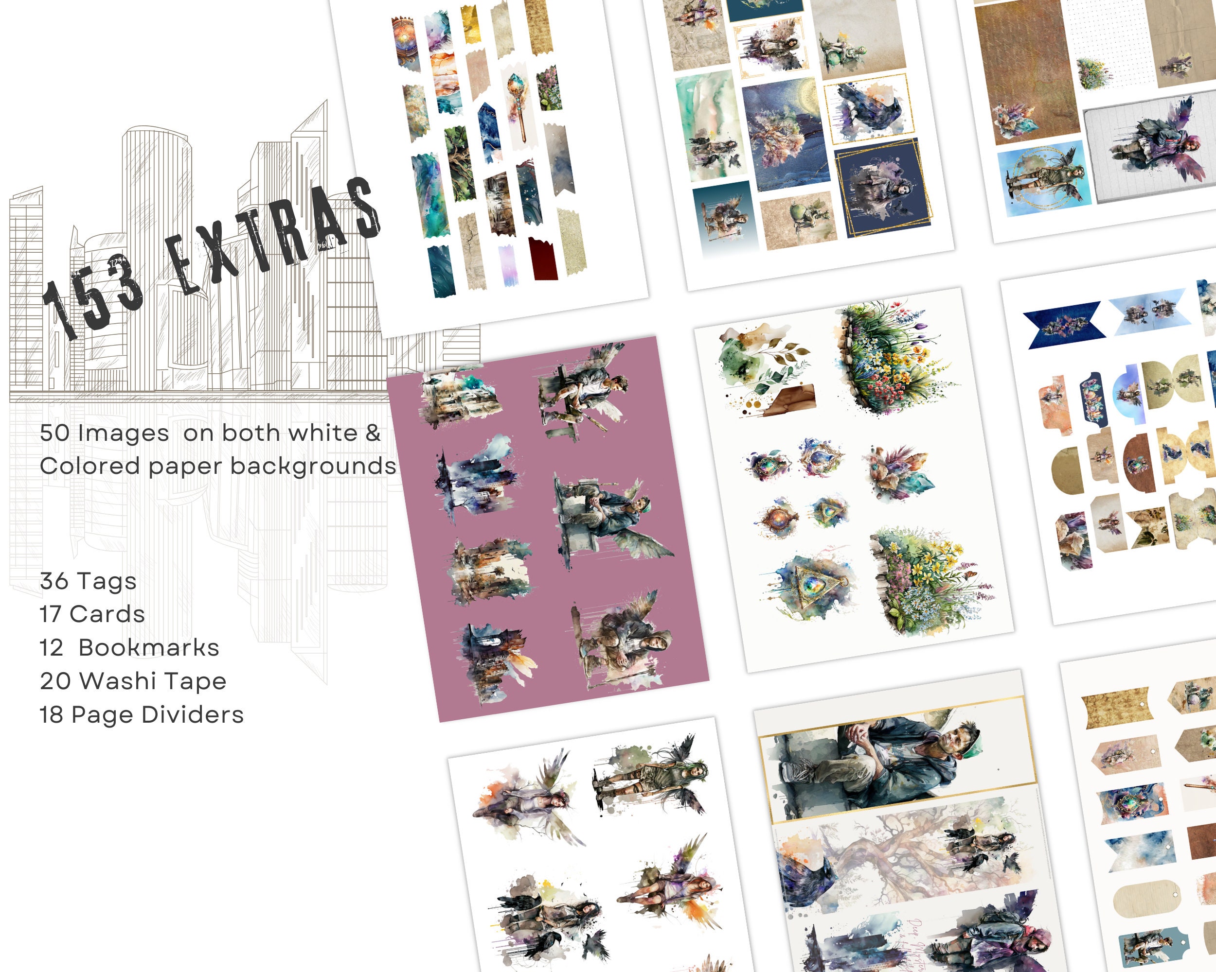 Urban Fairycore Fantasy Digital Download Junk Journal Grimoire Ephemera ...