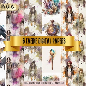 Urban Fairycore Fantasy Digital Download Junk Journal Grimoire Ephemera ...