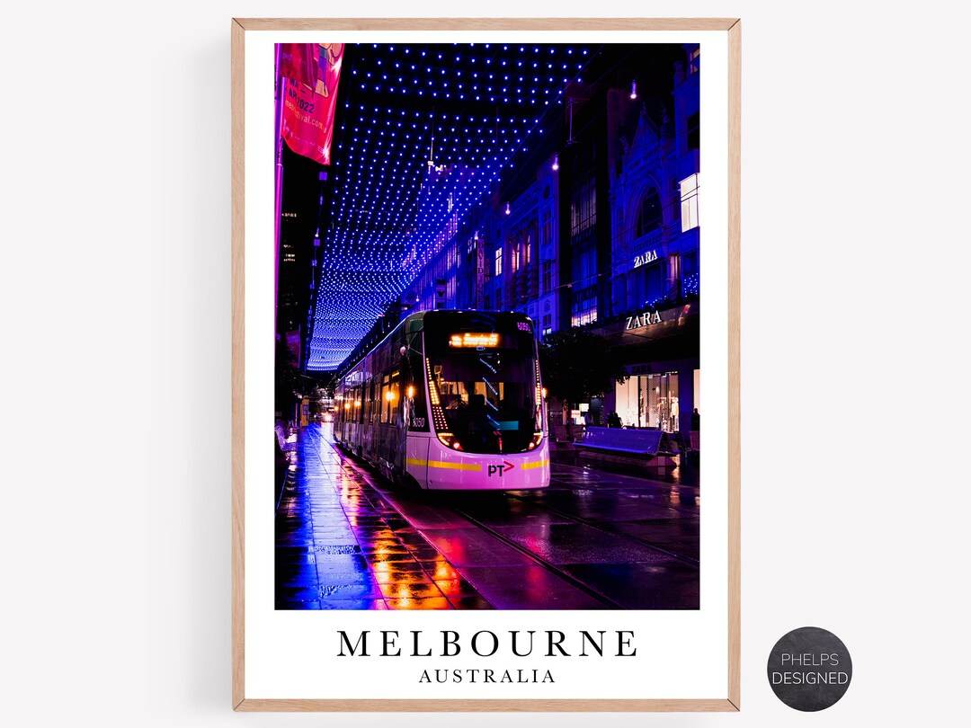 Digital Downloads Melbourne City Tram Victoria Australia Travel Prints ...
