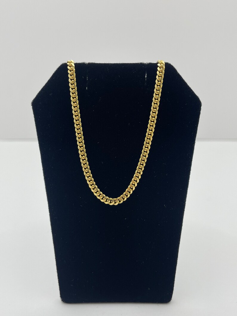 14k Yellow Gold Micro Cuban Link Chain 16 Inch - Etsy