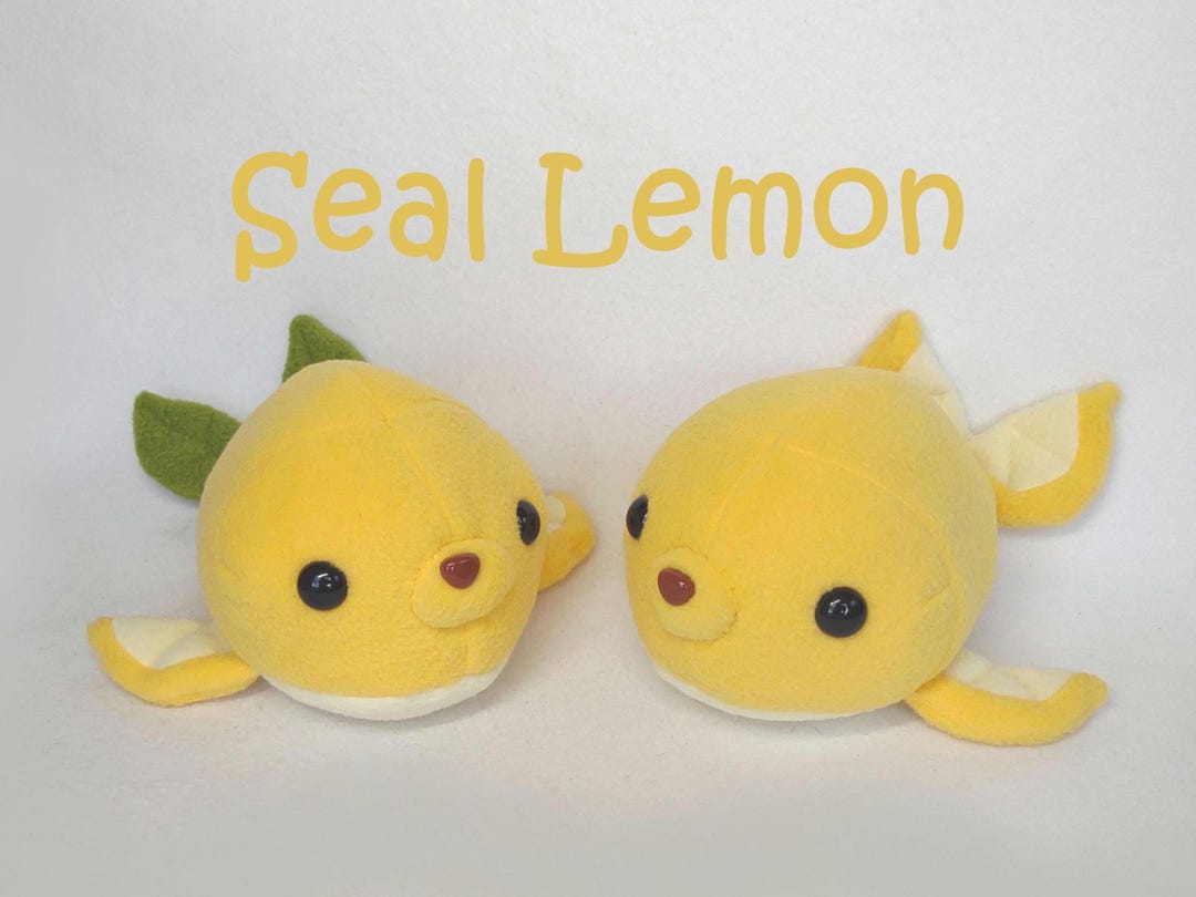 Seal-lemon Plushie, the Lemon of the Sea - Etsy