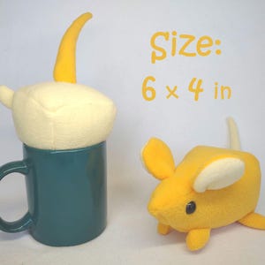 Cheese Mouse/rat Plush! Made to Order, Goofy Little Fella (cheesey If ...