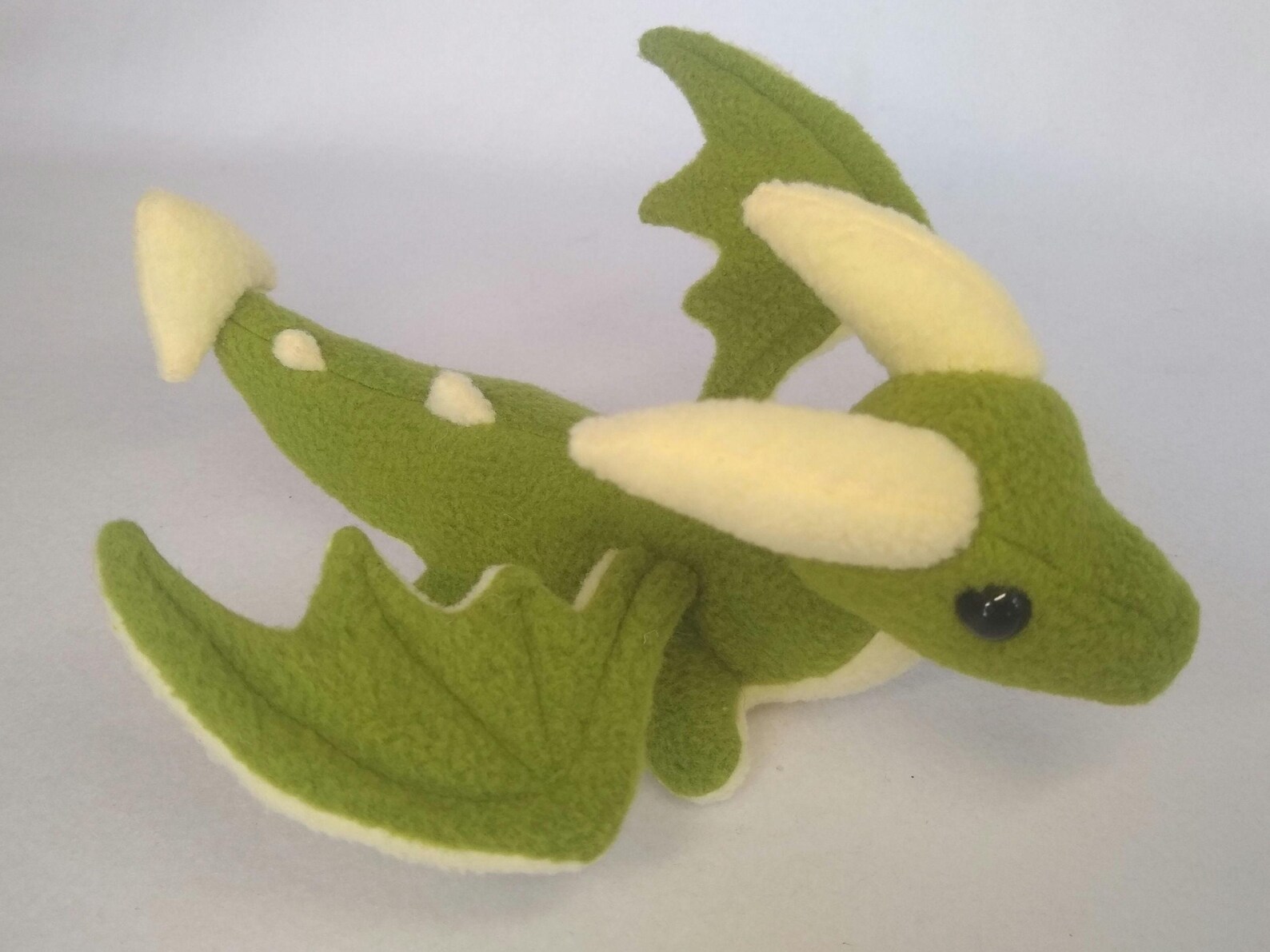Customisable Handmade Mini Dragon Plush- Made to Order, Posable Wings ...