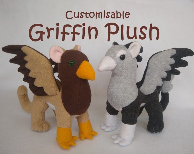Customisable Handmade Griffin Plush Posable Wings, Made to Order - Etsy