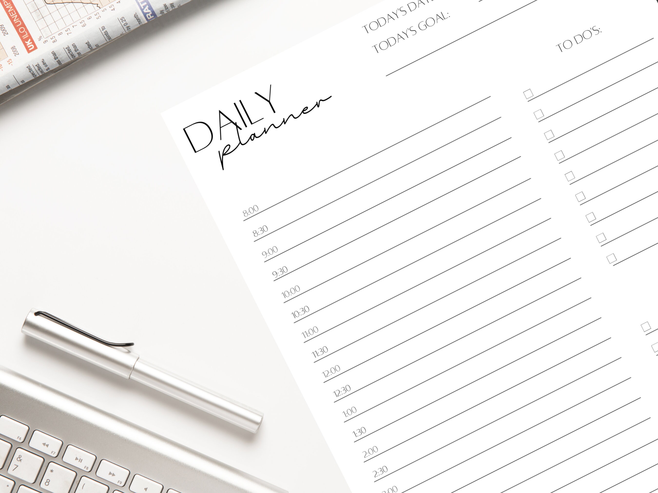Printable Daily Planner Everyday Digital Planner Instant Download ...