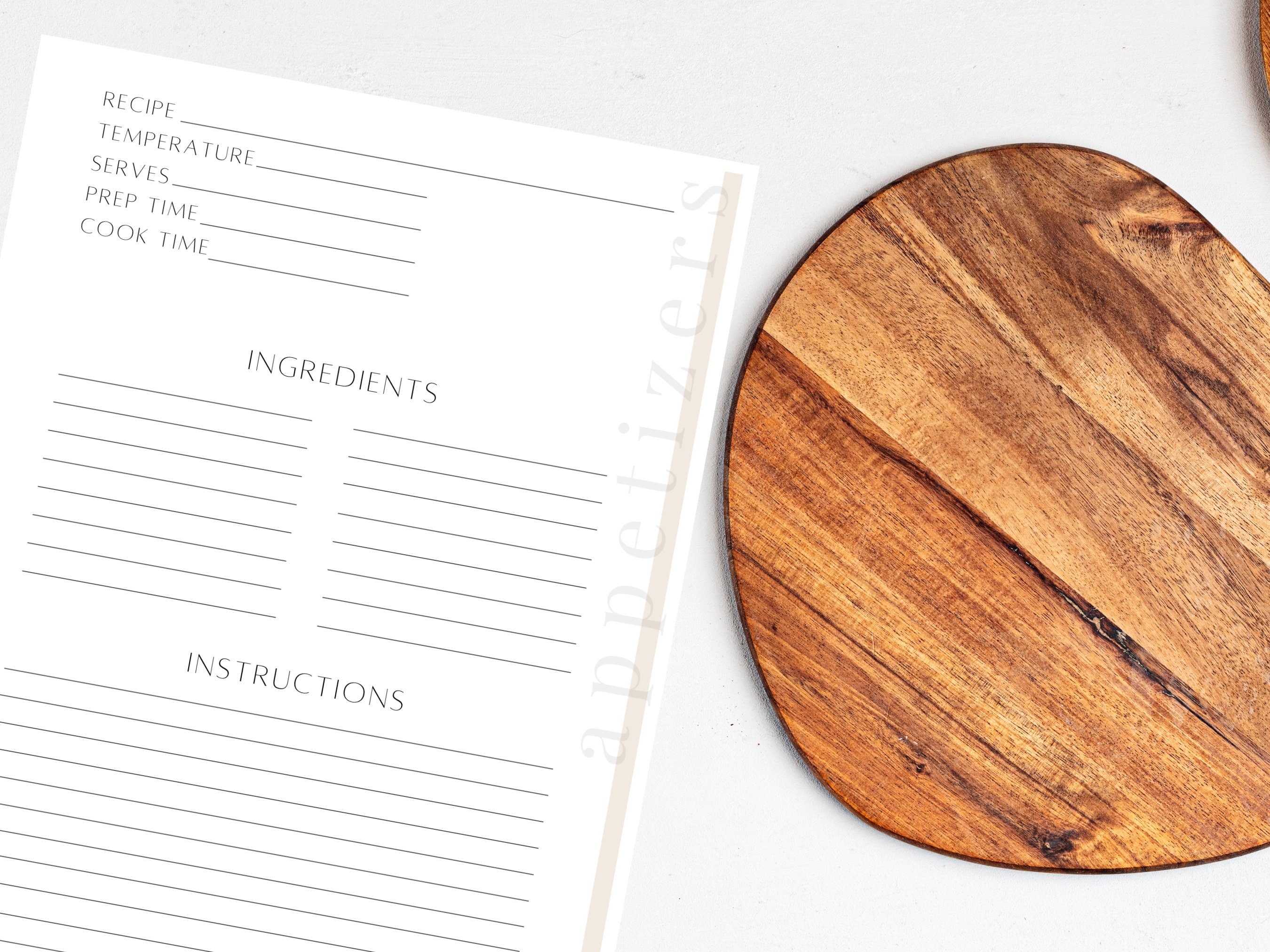 Printable Recipe Pages|printable Recipes|simple Recipe Pages|digital ...