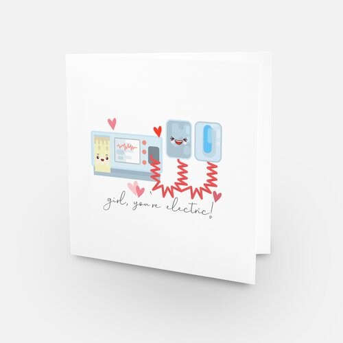 Medical Pun Valentines 5 Card Bundle Set, You Make My Heart Race ...