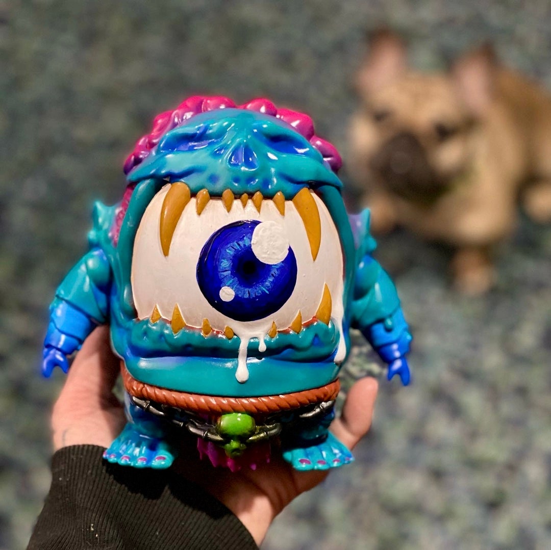 Handmade Vinyl Toy // Custom Painted Vinyl Toy // Sofubi Vinyl Toy ...