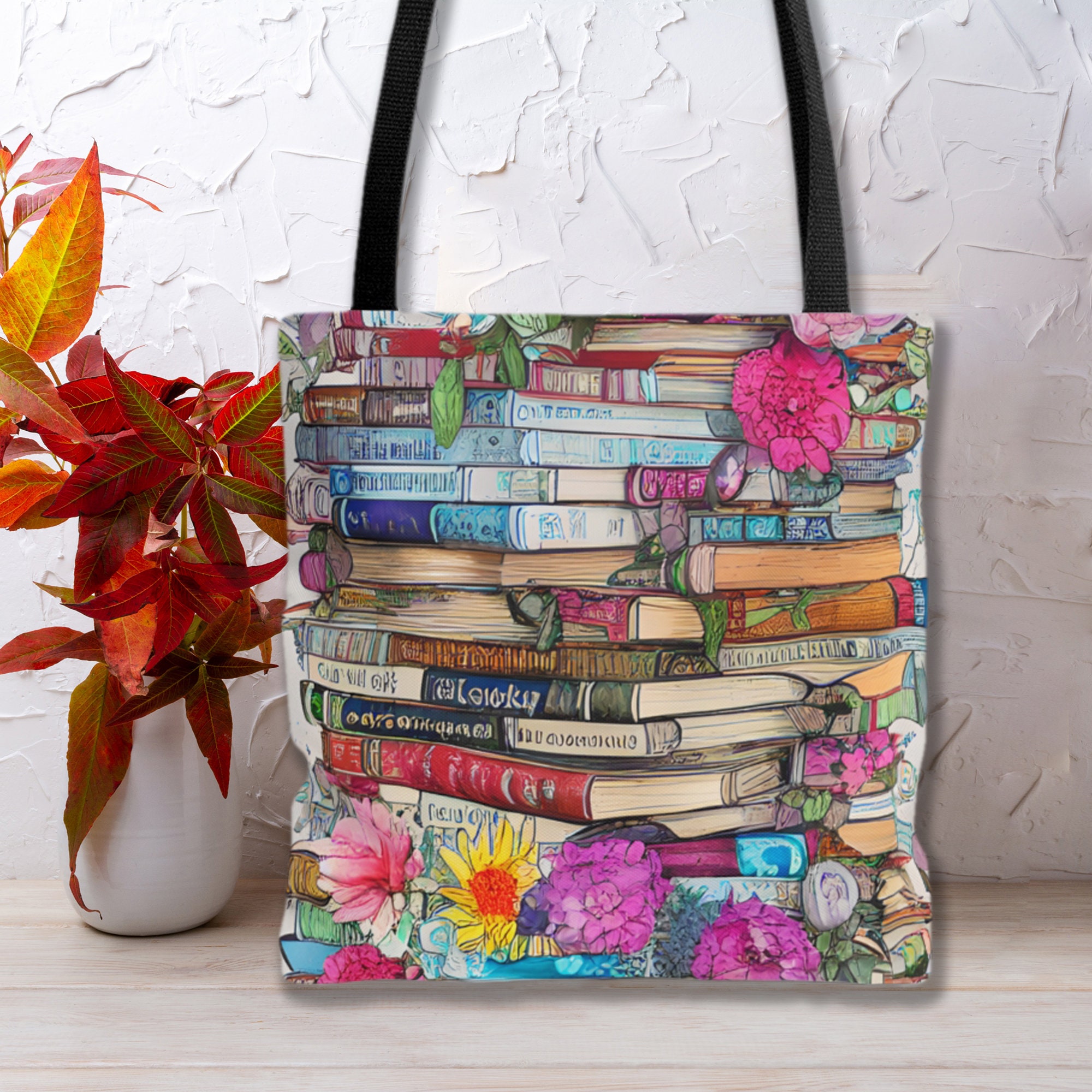 Book Tote Bag Book Tote Cute Reading Bag Tote Bag Gift - Etsy